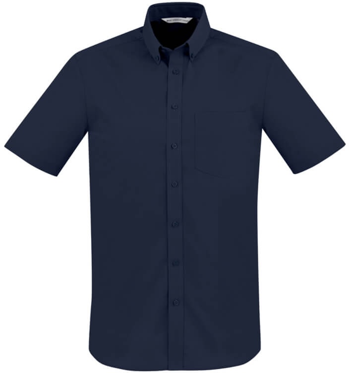 Custom Biz Collection Mens London Short Sleeve Shirt - Coastal Reign